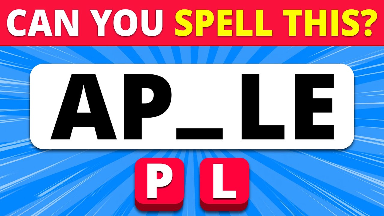 Spelling Quiz - Can You Score 40/40? | Easy, Medium, Hard, Impossible