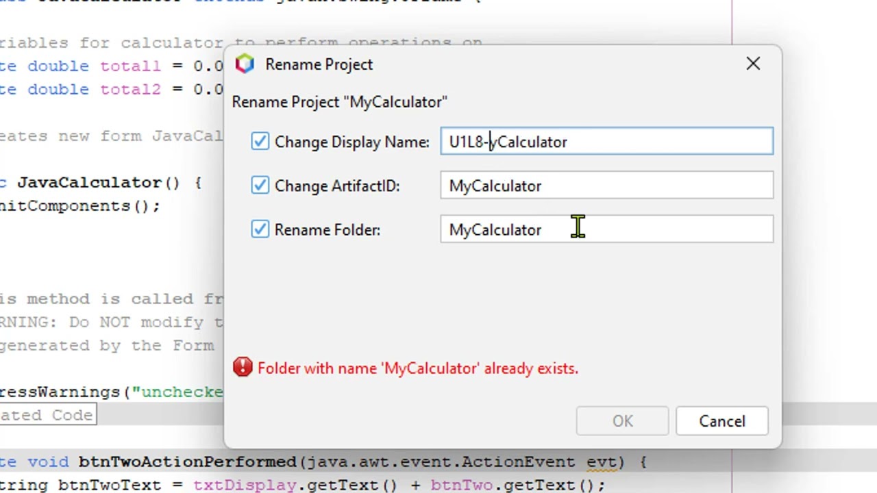 Renaming Your NetBeans Projects