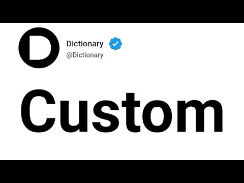 Custom Meaning In English