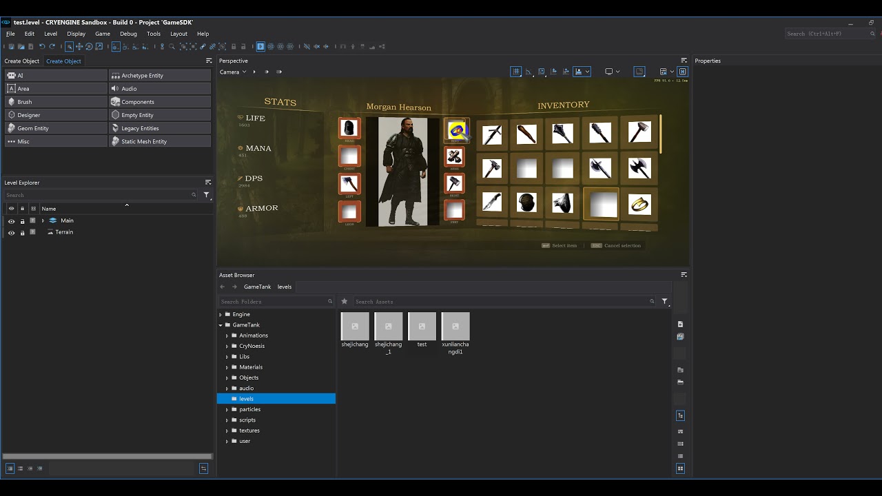 CryEngine support NosisGUI example.  reference  https://github.com/sunnlok/CryNoesis