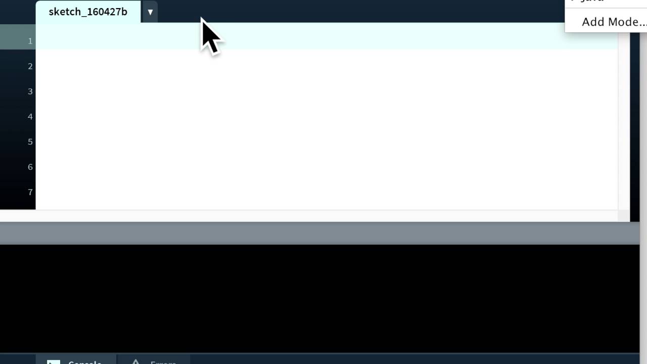 Introduction to the Processing Development Environment (PDE)