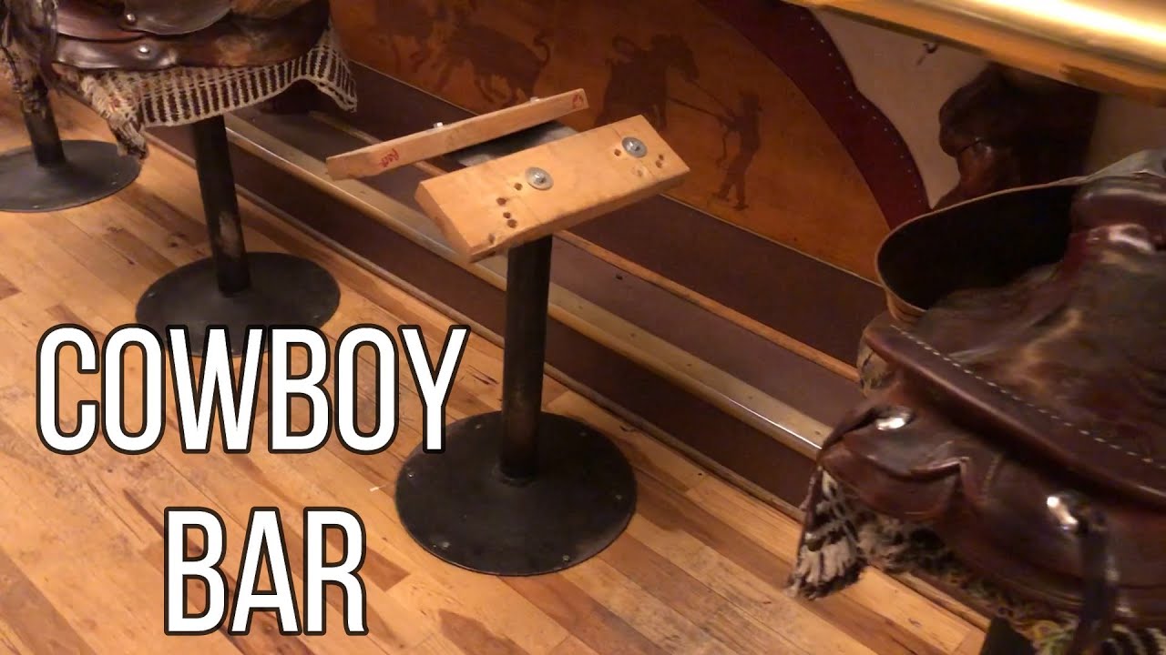 Million Dollar Cowboy Bar saddle stand