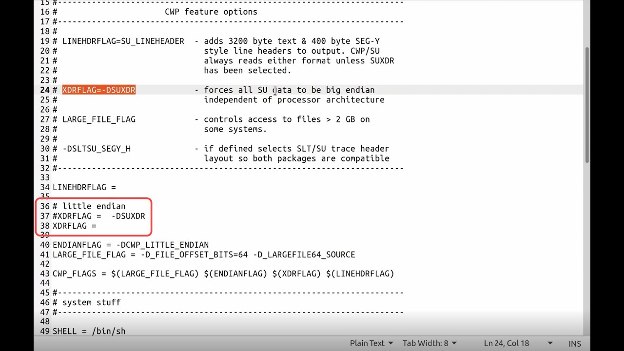 Seismic Unix: endianness & suswapbytes
