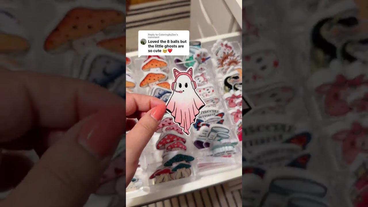 here’s a closer look at my gamer ghost sticker!! #gamergirl #gamers #gamerstickers