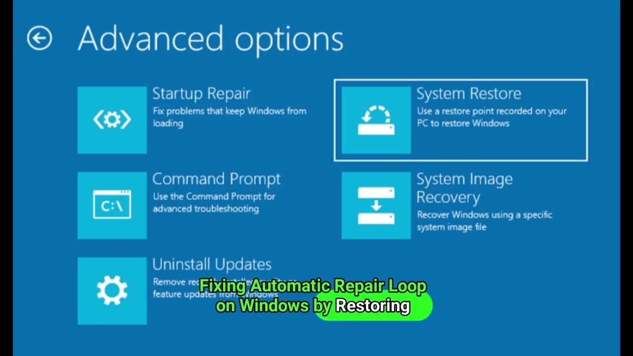 Fix Automatic Repair Loop in Windows 10