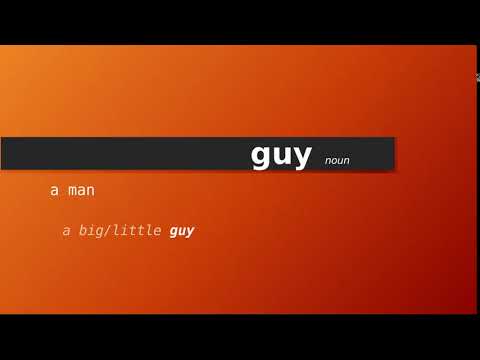 guy , Meaning of guy , Definition of guy , Pronunciation of guy
