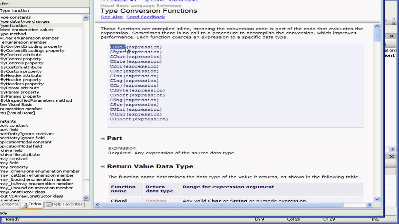 Visual Basic Video Tutorial - Volume 1- Lesson 20: Data Conversion Function