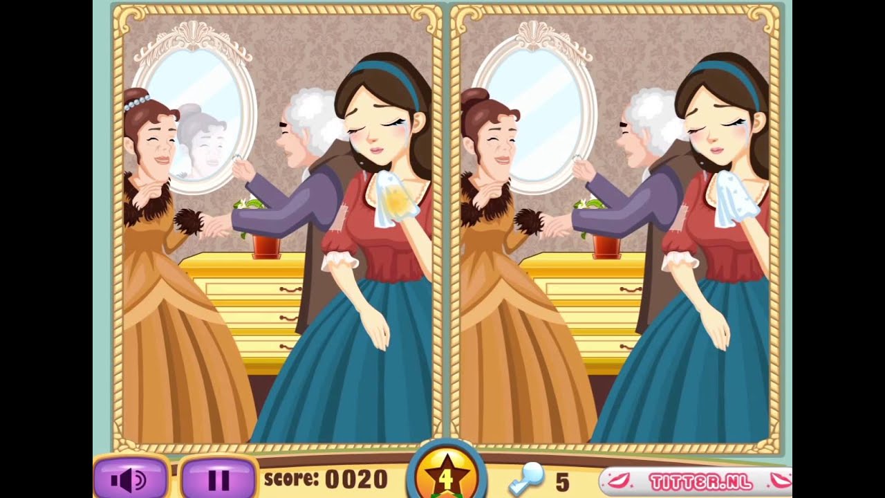Cinderella: Find The Differences - Mobile App - video for sweet little girls - fairy tale game