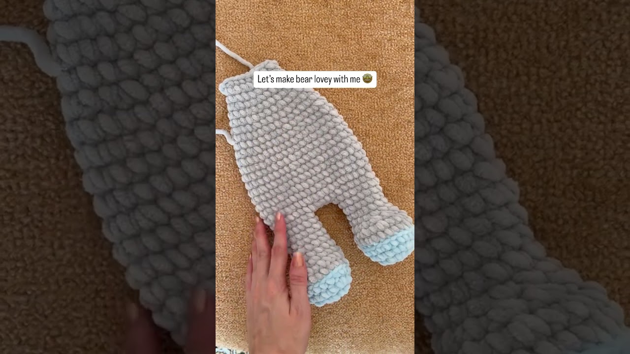 Cute bear lovey Crochet bear snuggler How to crochet cute bear animal amigurumi