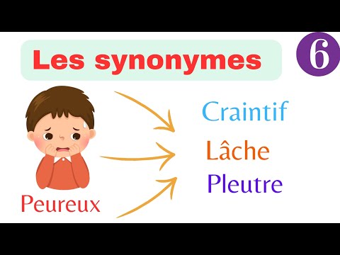 les synonymes du mot peureux en français.