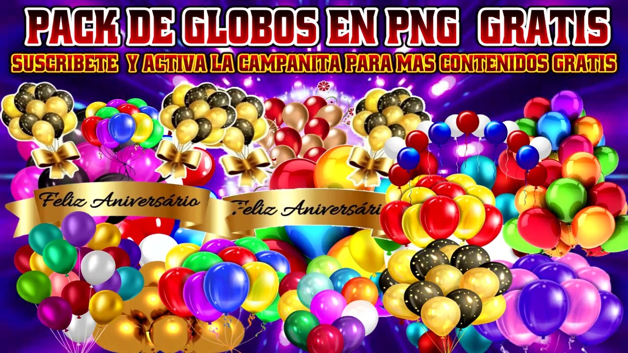 GLOBOS  GRATIS en png