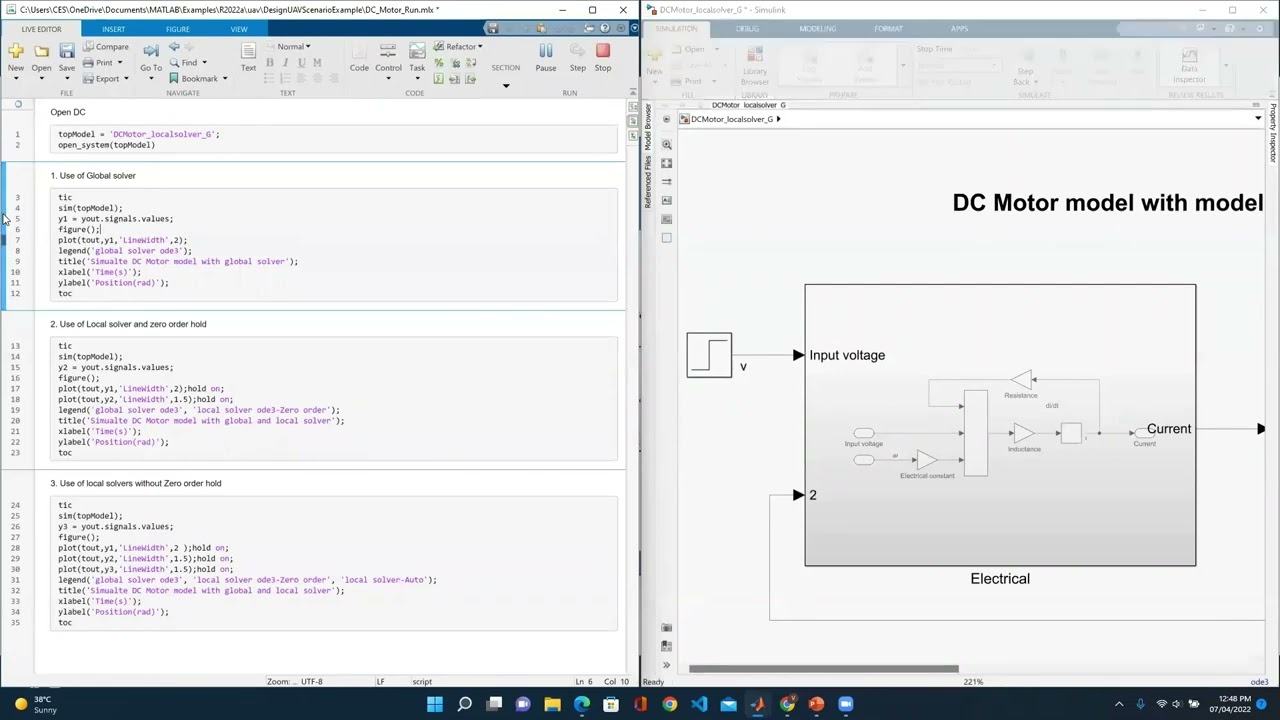 Simulink R2022a Local Solver