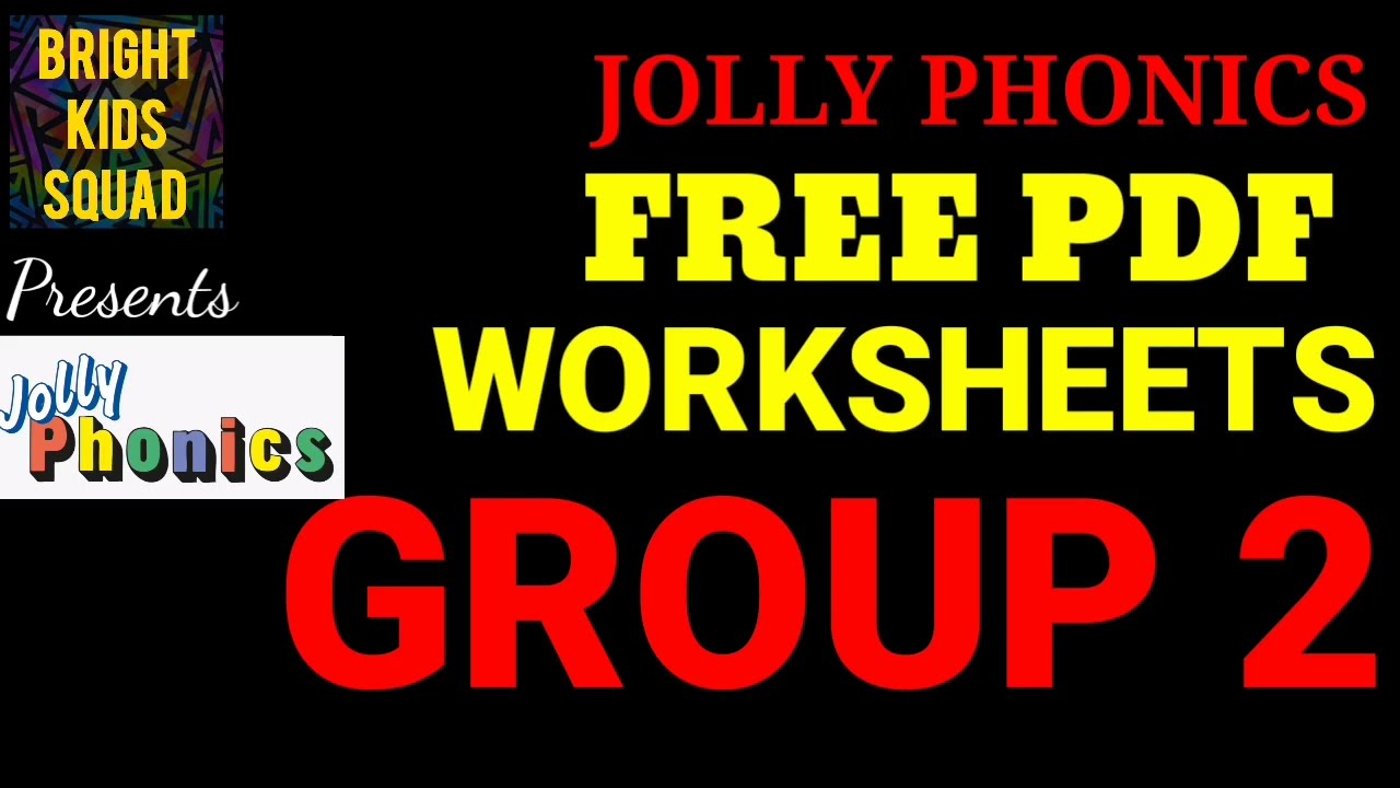 FREE PDF WORKSHEETS DOWNLOAD || JOLLY PHONICS GROUP 2||#Jollyphonicsworksheets