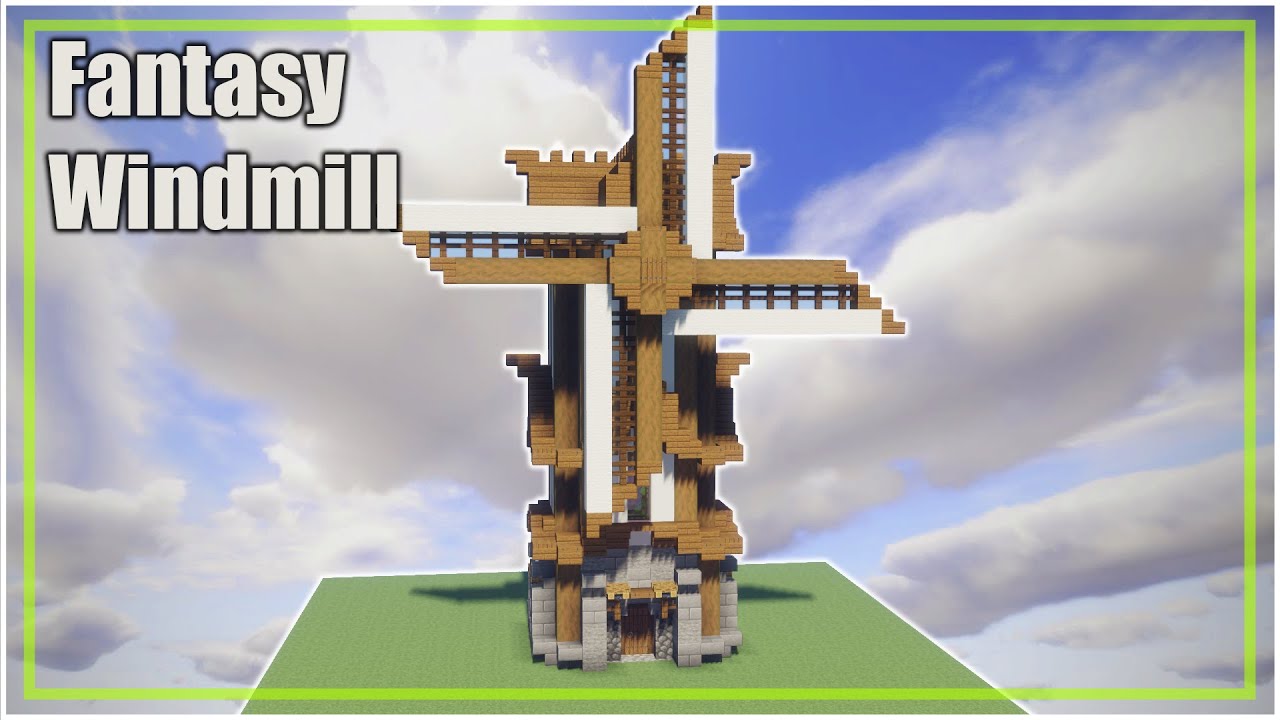 Minecraft Tutorial: Fantasy Windmill - Minecraft Builders