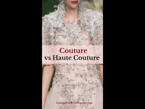 Couture vs Haute Couture Meanings #shorts