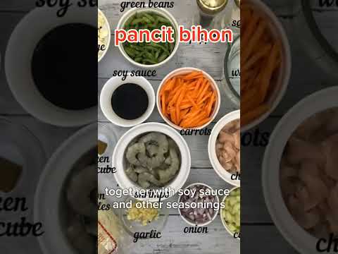 Pinoy pancit bihon traditional dish prepared for any gathering