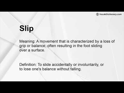 Slip Meaning