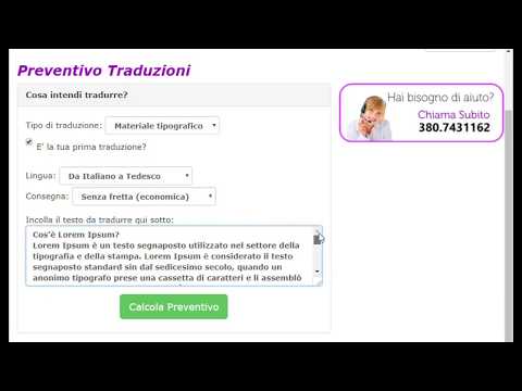 Preventivo online Traduzioni Documenti inglese francese tedesco spagnolo