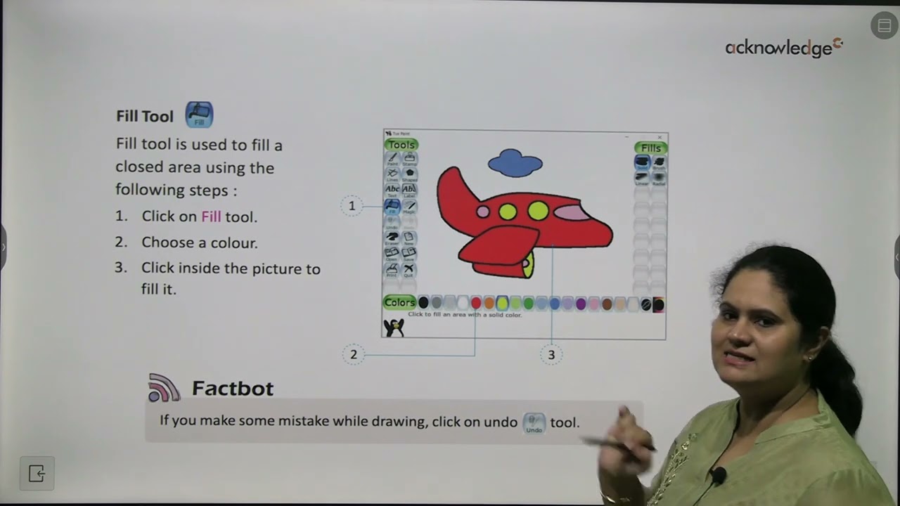 ACKNOWLEDGE COMPUTER CLASS 1 CHAPTER 6 TUX PAINTS
