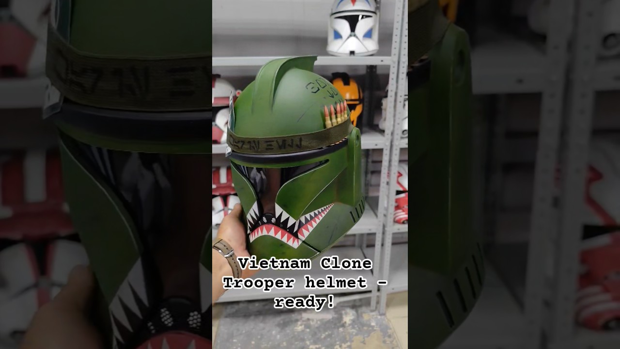 Clone Trooper helmets from SamoilovART workshop