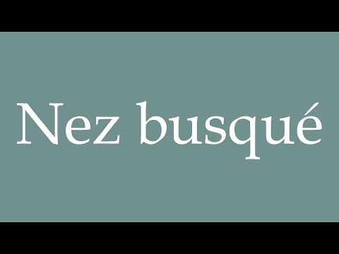 How to Pronounce ''Nez busqué'' (Hooked nose) Correctly in French