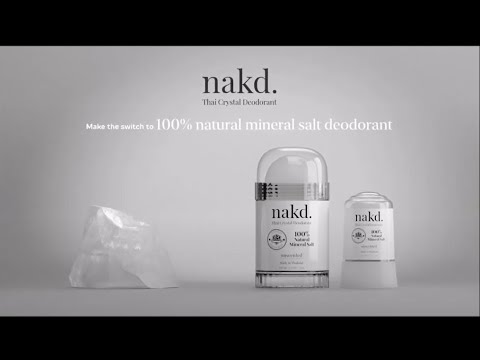 Introducing nakd 100% Natural Mineral Salt Deodorant | Crystal Deodorant Benefits | Vasarii