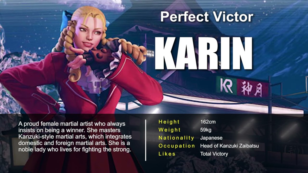 Street Fighter V - Karin (Profile)