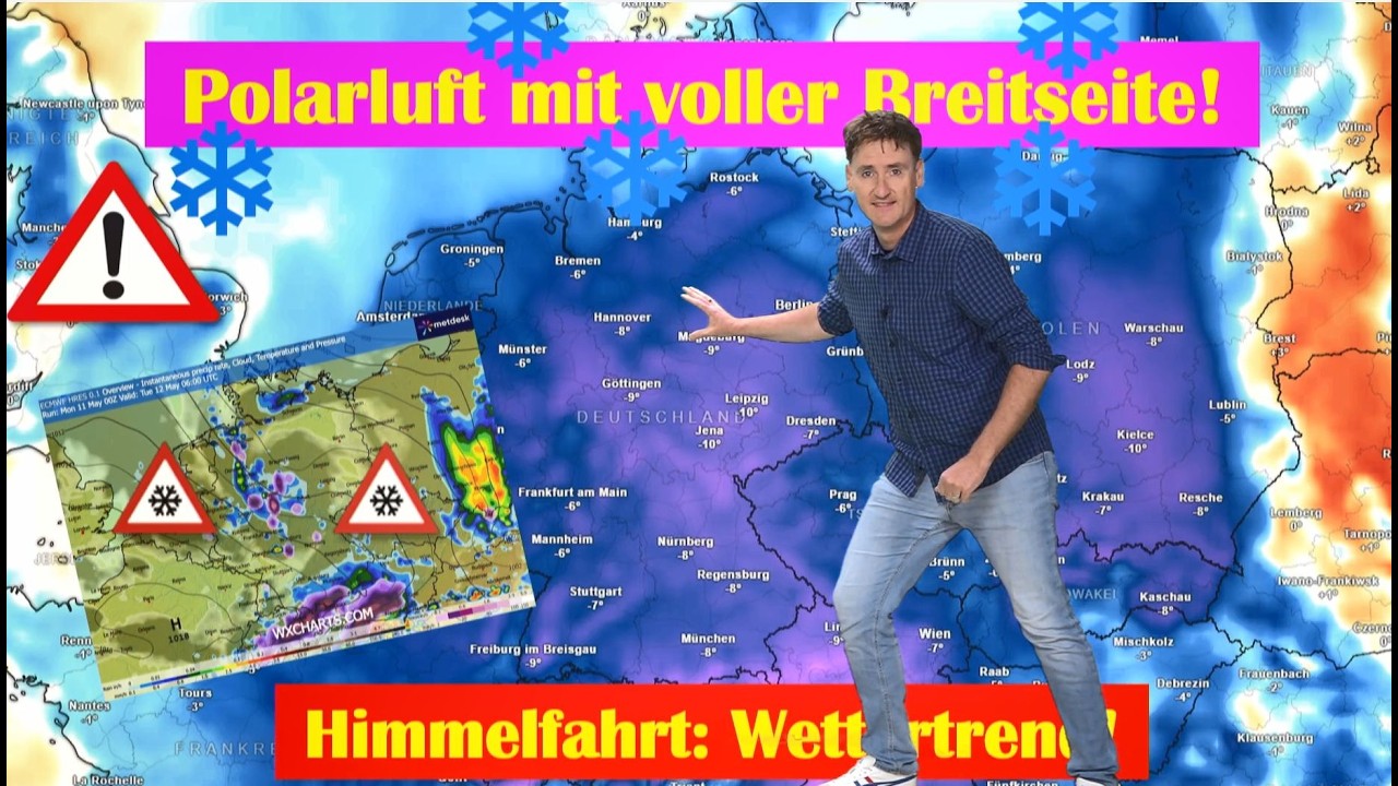 Arctic Outbreak im Mai! Polarluft-Hammer bringt Schnee bis runter & Bodenfrost bis Pfingsten!