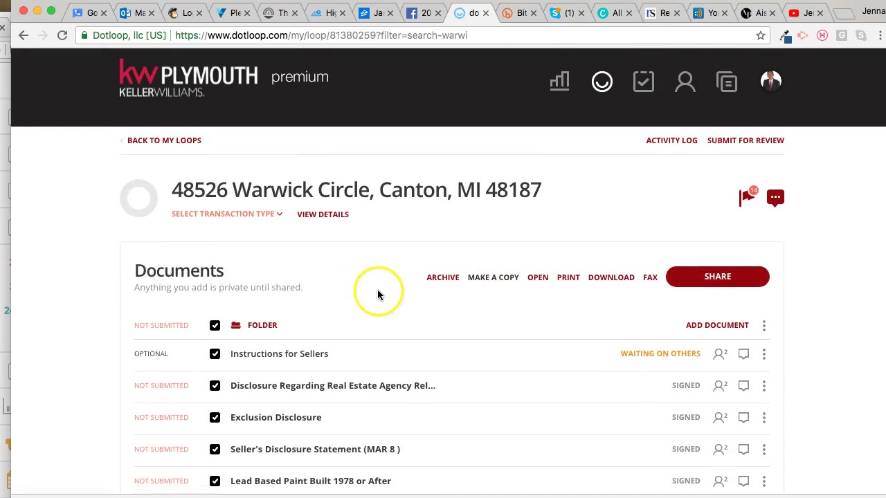 Submitting Documents for Review DOTLOOP