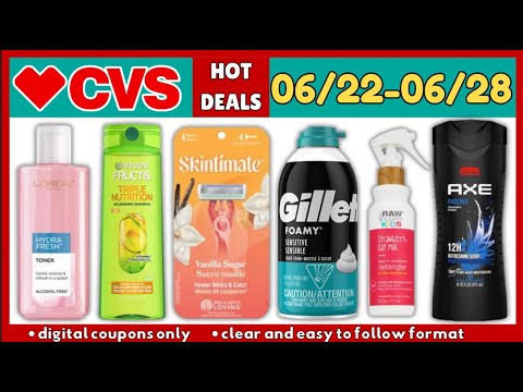 CVS Hot Deals This Week 06/22-06/28 | Digital Coupons Only! #couponing #cvscouponing
