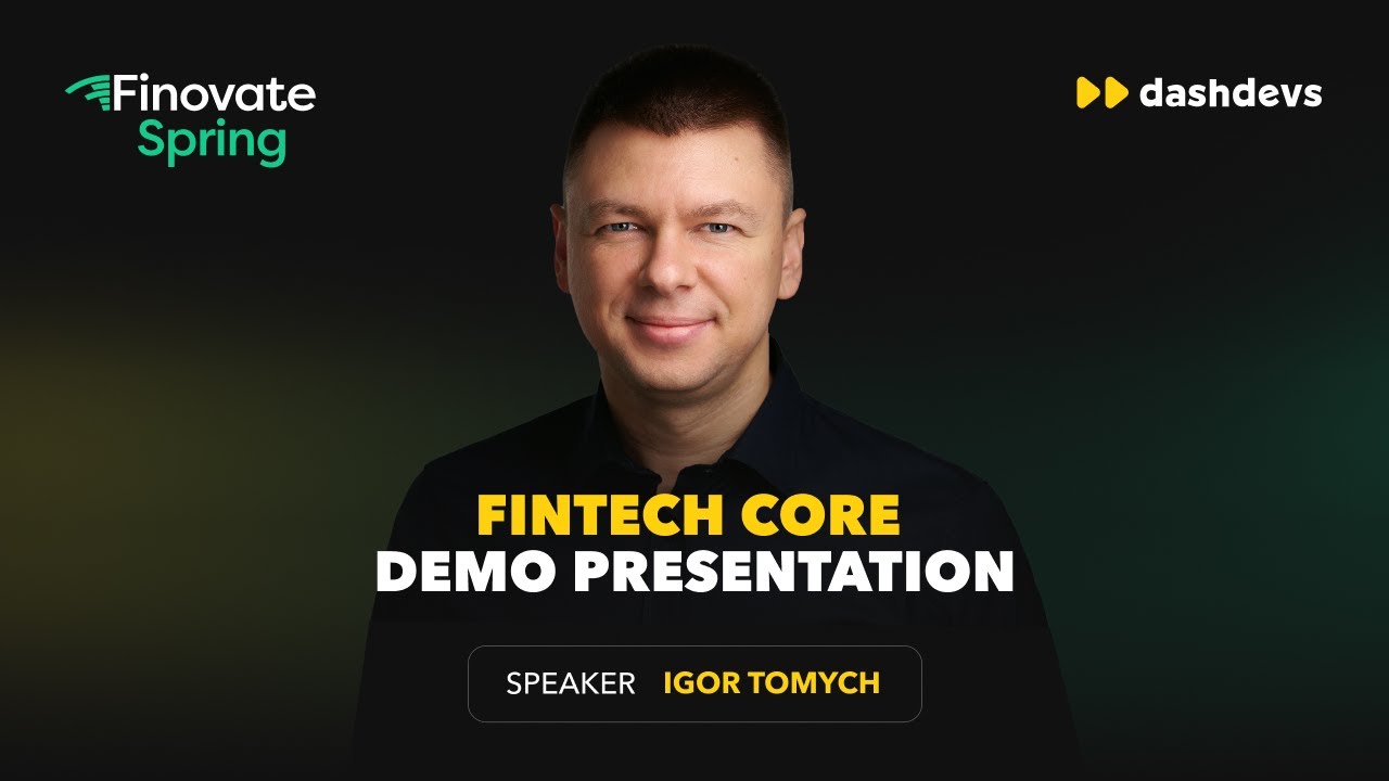 Fintech Core Demo presentation at Finovate Spring 2025 (USA)