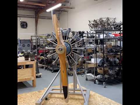 WWII Aircraft Radial Engine Clock - Functional Art