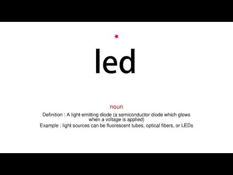 How to pronounce led - Vocab Today