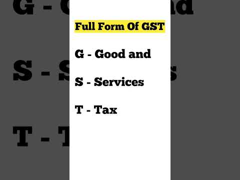 Full Form Of GST | GST Full Form #GST #fullform #trending #ssc #shorts