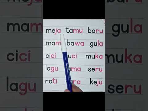 Learn to Read Indonesian Sentences for Kindergarten Children #reading #learntoread #read