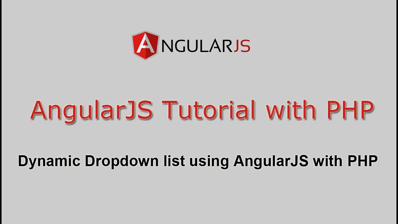 Dynamic Dropdown list using AngularJS with PHP