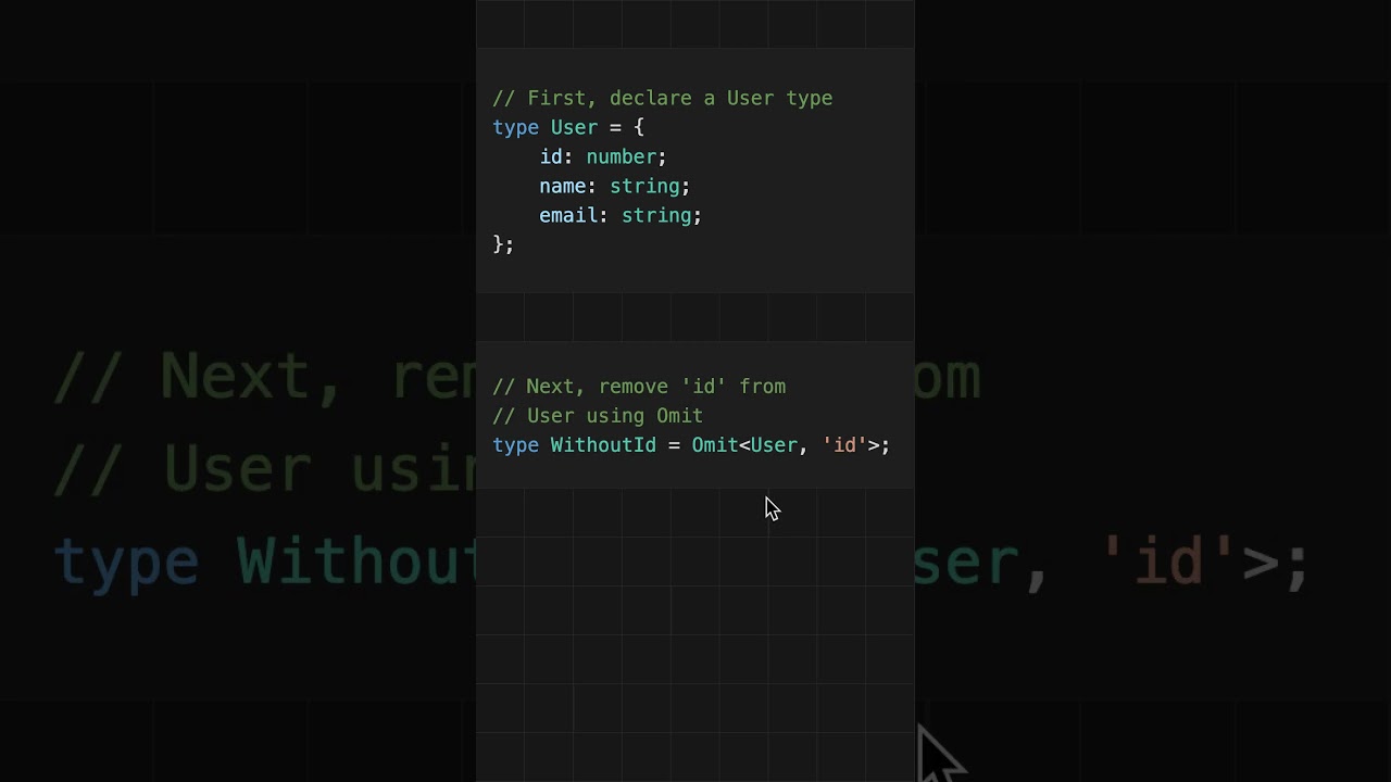 Omit in TypeScript #typescript