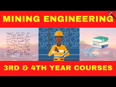 3rd and 4th Year Canadian Mining Engineering Courses