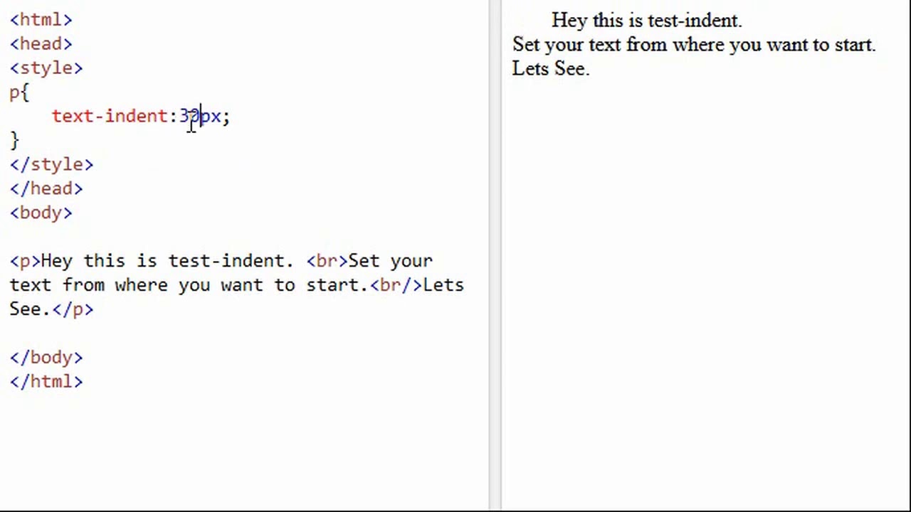 CSS Text Indent (best css tutorial for web development)