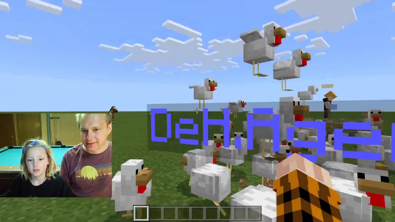 MakeCode Python for Minecraft:Education Edition - Chicken Rain