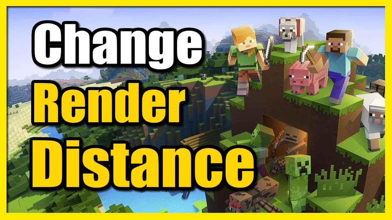 How to Change Render Distance in Minecraft to SEE FURTHER (Bedrock Tutorial)