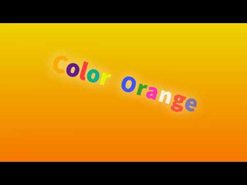 you dreamed of the color orange
