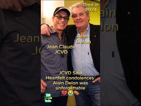 Alain Delon Last Photo Jean Claude Van Damme 😢⚰️ #alaindelon #jeanclaudevandamme #antesedepois