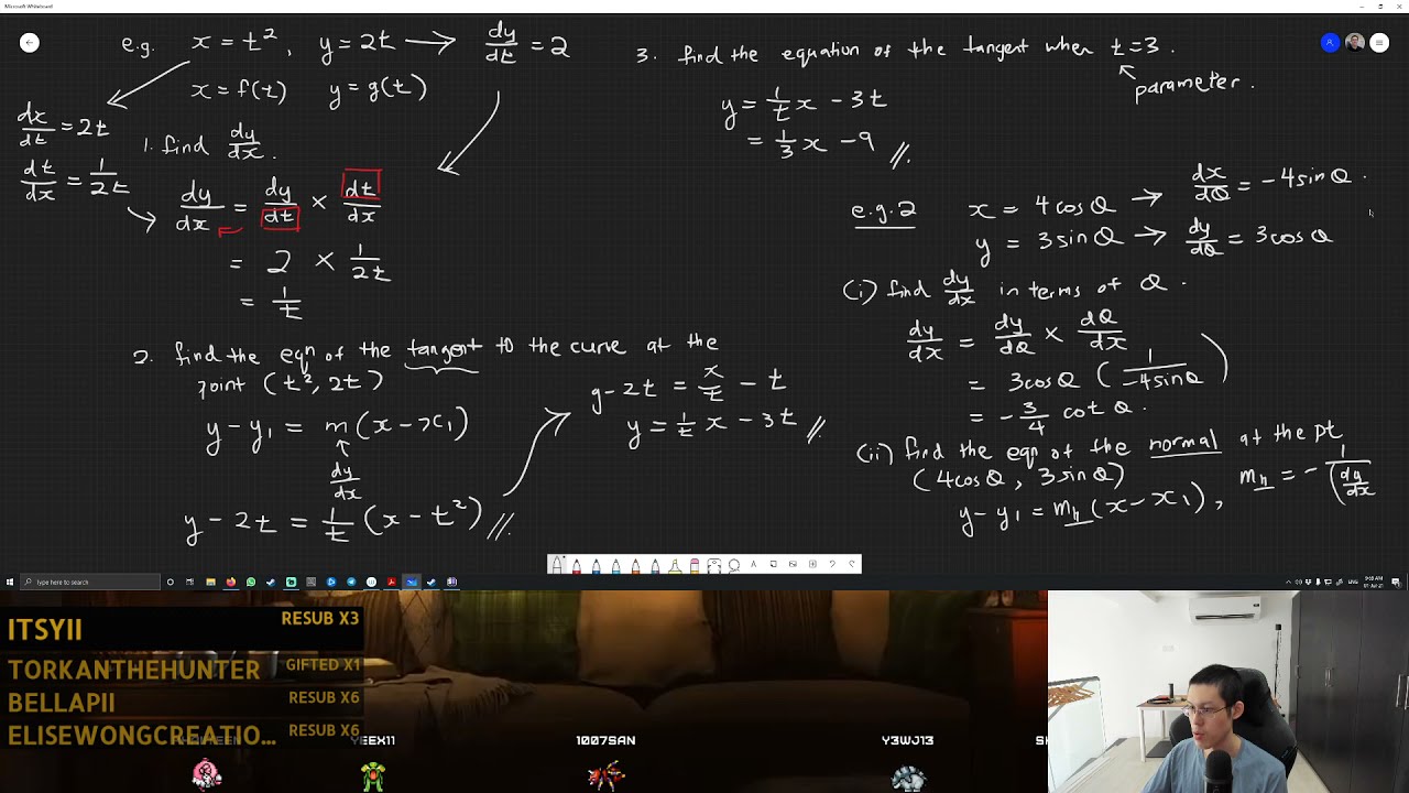 Parametric Differentiation (Cambridge Level Mathematics - 2022 Exam)