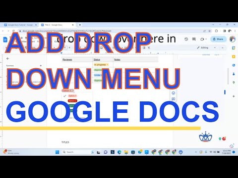 Master Google Docs: How to Add a Drop-Down Menu | #GoogleDocs #Tutorial