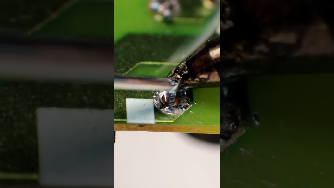Macro: Tin Soldering of a PIN of a Resistance