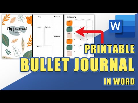 [HOW-TO] Create a Printable Dot-Grid BULLET JOURNAL Using Microsoft Word (Free Template)