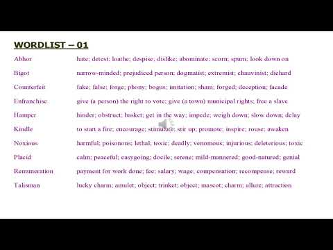 Synonyms for SAT, GMAT, MBA,2