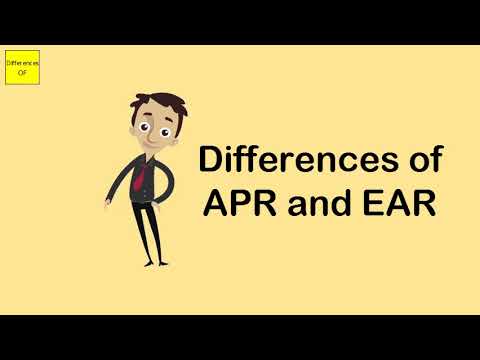 Differences of APR and EAR