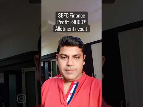 SBFC Finance ipo allotment update #stockmarket #ipo #sbfc #allotment#gmp